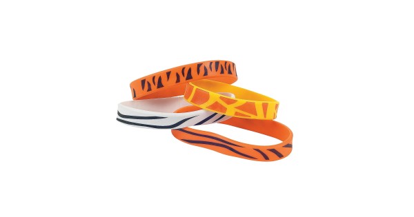 Rubber Animal Print Bracelets at Zoo Animal Party . com